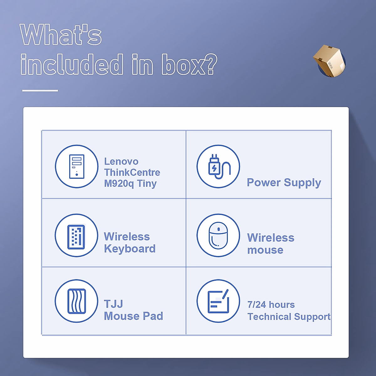 Lenovo ThinkCentre M920q Tiny Desktop Intel i5-8500T Up to 3.50GHz 16GB RAM New 1TB NVMe SSD Built-in AX210 Wi-Fi 6E BT HDMI Dual Monitor Support Wireless Keyboard and Mouse Win11 Pro (Renewed)