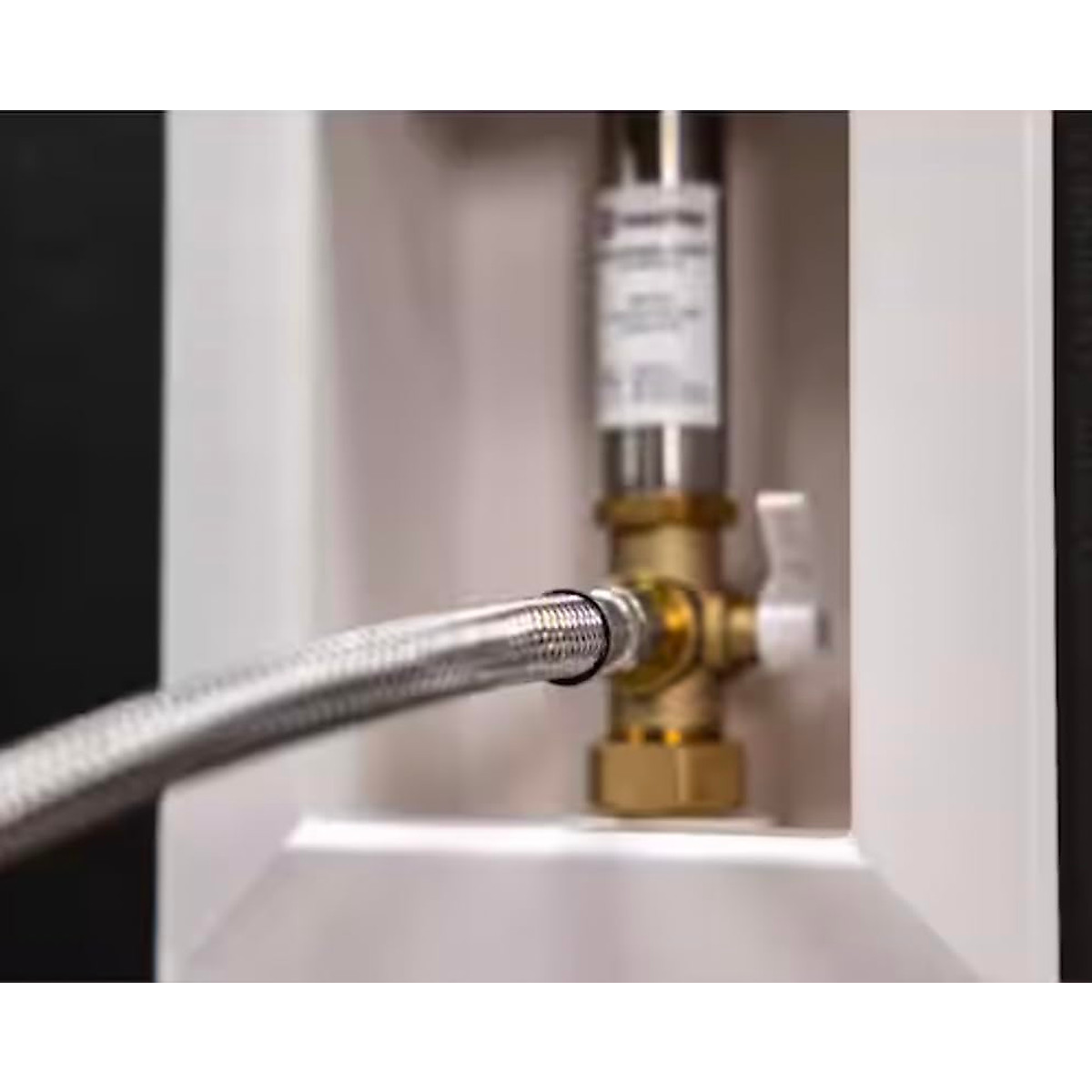 (Everbilt)12ft Universal Polymer Braided Icemaker Water Connector