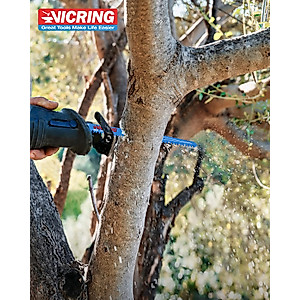 Wood Pruning Reciprocating Saw Blades 9 Inch Sawzall Blades for Trees High Carbon Steel Pruning Blade for Reciprocating Saw (5 Pack/5TPI)