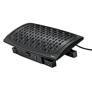 Fellowes 8030901 Footrest, Climate Control, 16-1/2-Inch x10-Inch x5-1/2-Inch , Black