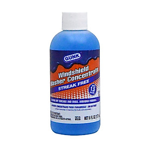 GUNK M506 Concentrated Windshield Washer Solvent with Ammonia - 6 fl. oz, Blue