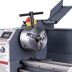 CO-Z 8.7"x29.5" Mini Metal Lathe with 1100W Brushed Motor 5 Turning Tools, Benchtop Metal Lathe with LCD Display 2250rpm Max Variable Speed for Home Machinists Workshop DIY Metalworking Crafts