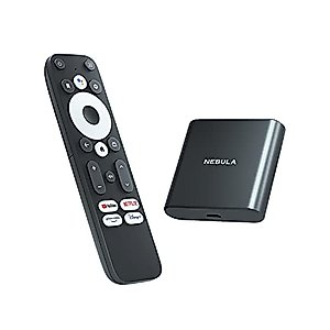 Nebula 4K Streaming Dongle with HDR, Android TV Box, 7000+ Apps, Compatible with Google Assistant and Chromecast, Supports Dolby Digital Plus, Plug-in Smart TV with 2GB RAM and 8GB ROM Storage