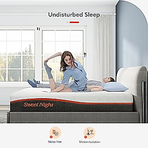 Sweetnight Full Size Mattress, 12 Inch Memory Foam Hybrid Mattress in a Box, Innerspring Mattress for Soundly Sleep, Full Mattress