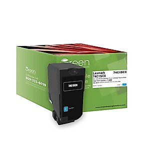 GIS 74C1SC0 USA Remanufactured Toner Cartridge Replacement for Lexmark 74C1SC0 - Cyan, High Yield 7,000 Pages – for Lexmark CS720, 725, CX725