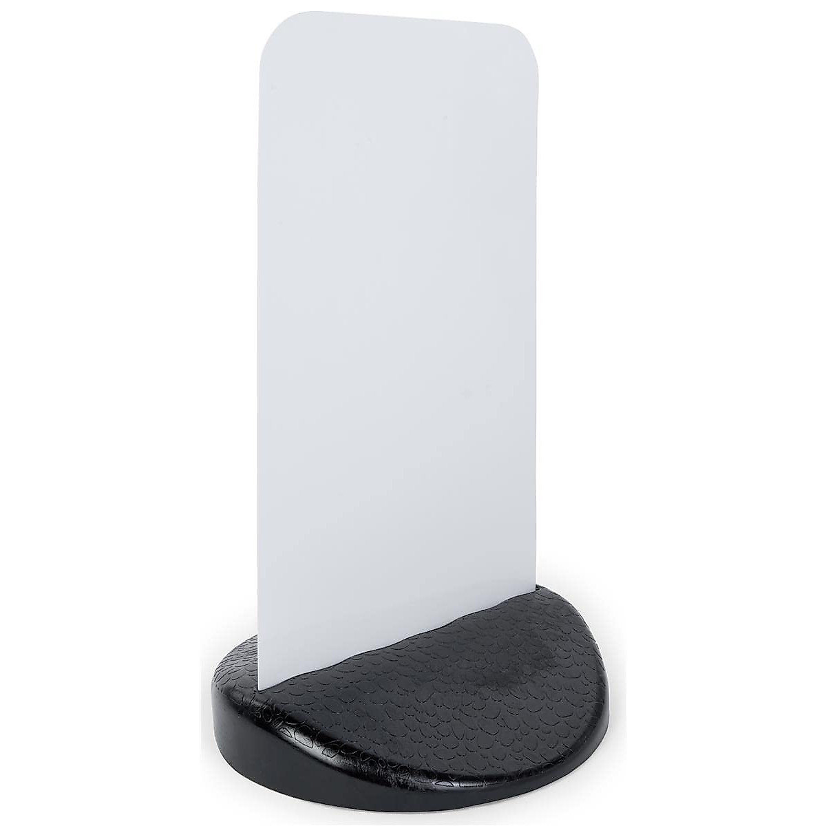 Displays2Go Sidewalk Sign with Weighted Base, Double Sided, Outdoor Rated - White Panel, Black Bottom (ECO1831WN)