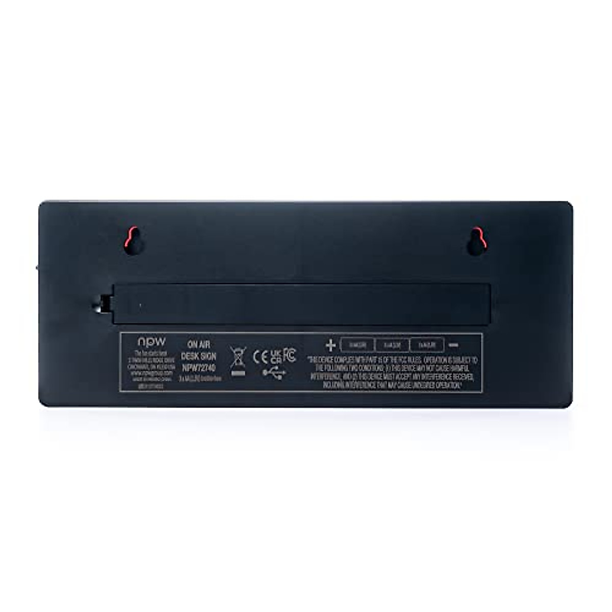 NPW On Air Sign LED Retro Light, Recording Studio Light (YouTube, Zoom Calls, Office, WFH, Streaming, Broadcast), USB or Battery Powered, Wall Mount or Desk Top