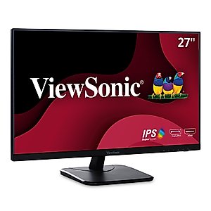 ViewSonic VA2756-MHD 27 Inch IPS 1080p Monitor with 100Hz, FreeSync, HDMI, DisplayPort and VGA Inputs for Home and Office