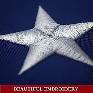 VSVO US American Flag 3x5 Ft - Heavy Duty 300D Oxford Nylon Embroidered US Flags, Embroidered Stars, Sewn Stripes, Indoor/Outdoor, Vibrant Colors, Brass Grommets