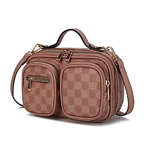 MKF Collection by Mia K MKF-2690MV Jolene Crossbody Bag Mauve