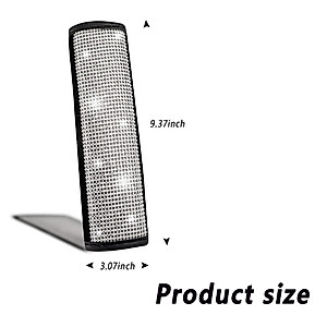 Bling Seat Belt Covers for Women, 2-Pack Shiny&Comfortable Rhineston Car Seat Belt Shoulder Pads Set, Glitter Crystal Bling Car Accessories (Bling-002)