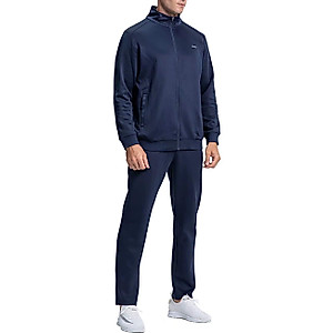 MAGCOMSEN Sweatsuit for Men Big and Tall Gym Suits Running Sets 2 Piece Sports Jackets Sports Pants Sets Workout Sets Jogger Suits Casual Suits