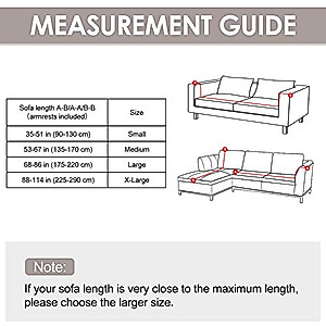 JOYDREAM Stretch Loveseat Slipcovers, 2 Seater Couches Cover, Printed Sofa Cover, Universal Couch Cover Sofa Slipcovers with 1 Pillowcase, Medium