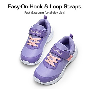 DREAM PAIRS Unisex-Child Running Shoes,Sneaker, Purple/Pink, 2 Little Kid