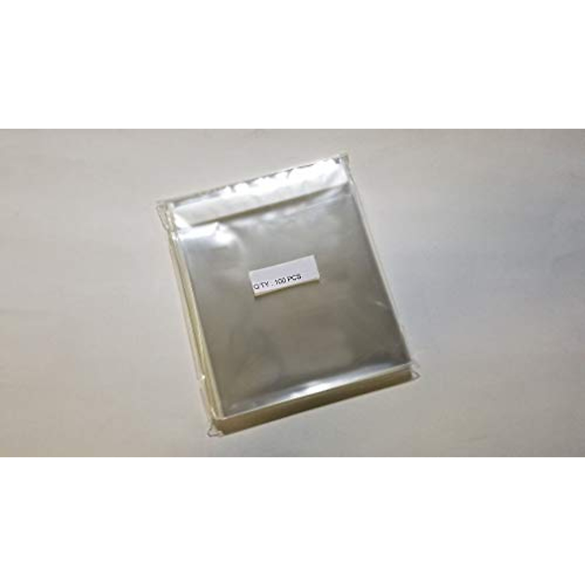 UNIQUEPACKING 100 Pcs 5 11/16 X 5 9/16 Clear Resealable Cello/Cellophane Bags for 5.5x5.5 Square Card