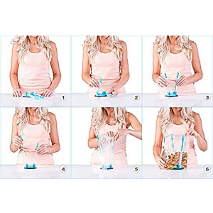 Hestier Baggy Rack For Ziplock Bag Holder Stand Adjustable/Hands Free Clip Food Storage Bag Holder For Ziplock Bag Stands / 3 Pack/3pcs