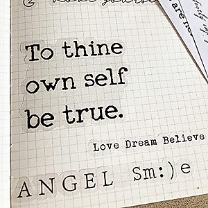 Everjoy Planner Stickers - Inspirational Quotes & Motivational Words, Simple & Neat Handwritten Letters Cute Aesthetic Journal Planner Accessories Stickers 2 Sheets