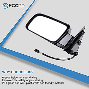 ECCPP Driver and Passenger Power Side View Mirrors Replacement Replacement fit For Chevy For GMC Pickup Truck SUV 15764757 15764758