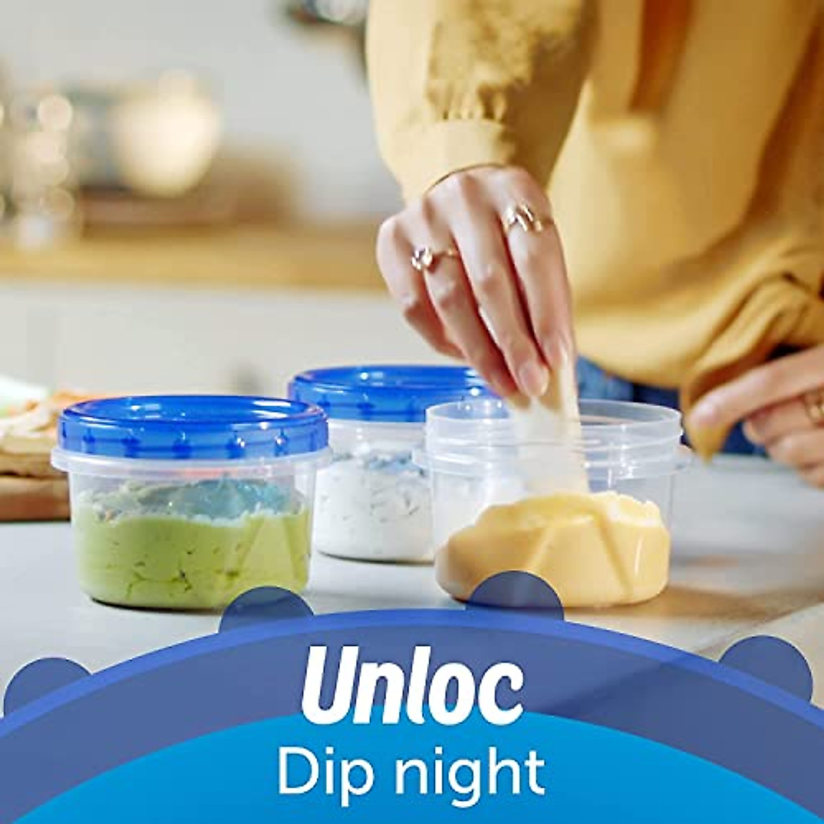 Ziploc Twist N Loc Food Storage Meal Prep Containers Reusable For Kitchen Organization, Dishwasher Safe, Medium Round, 4 Count (Pack of 2)