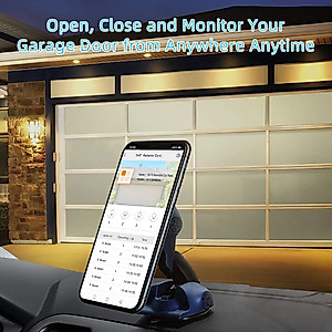 Garage WI-FI Remote Control for Grarage Door Opener with Orange/Red Learn Button,USB Type WI-FI Gate Remote Phone APP Control to Garage Opener,No hub Needed,Timer & Schedule,No Wiring Need
