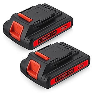 ORHFS 2 Packs 3000mAh 20V LBX20 Battery Replacement for Black and Decker 20V Battery LBXR20 LB20 LBX20 LBX4020, Compatible with Black & Decker 20v Cordless Power Tools