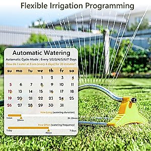 Sprinkler Timer 2 Zone, Diivoo Programmable Water Hose Timer 2 Outlet for Garden, Automatic Irrigation Timer IP54 with Rain Delay/Manual/Auto Mode, Outdoor Hose Timer Controller for Lawn, Yard, Pool