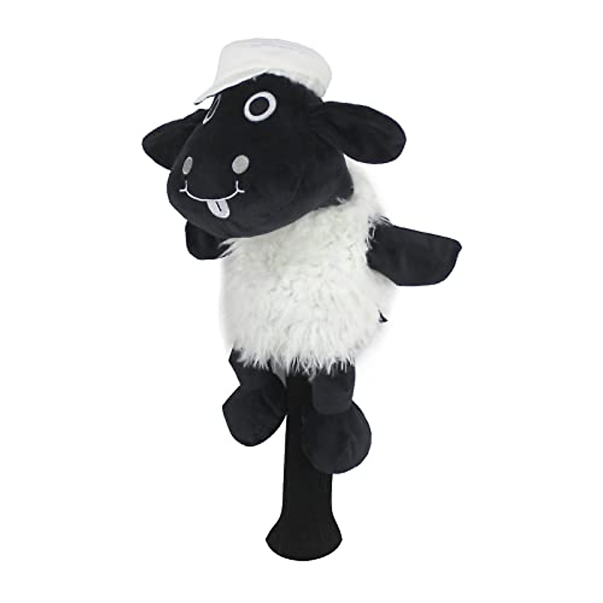 Scott Edward Animal Zoo Golf Driver Wood Covers, Fit Drivers and Fairway, Lovely Dogs, Funny and Functional (Black Sheep, Driver Head)