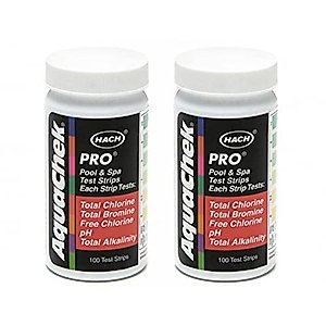 AquaChek 511710-02 Pro 5-in-1 Swimming Pool Test Strips, 2-Pack
