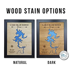 Personalized House Decor Wood Lake Map of Any Lake - Customized Handmade Gifts for Lake House Wall Decor