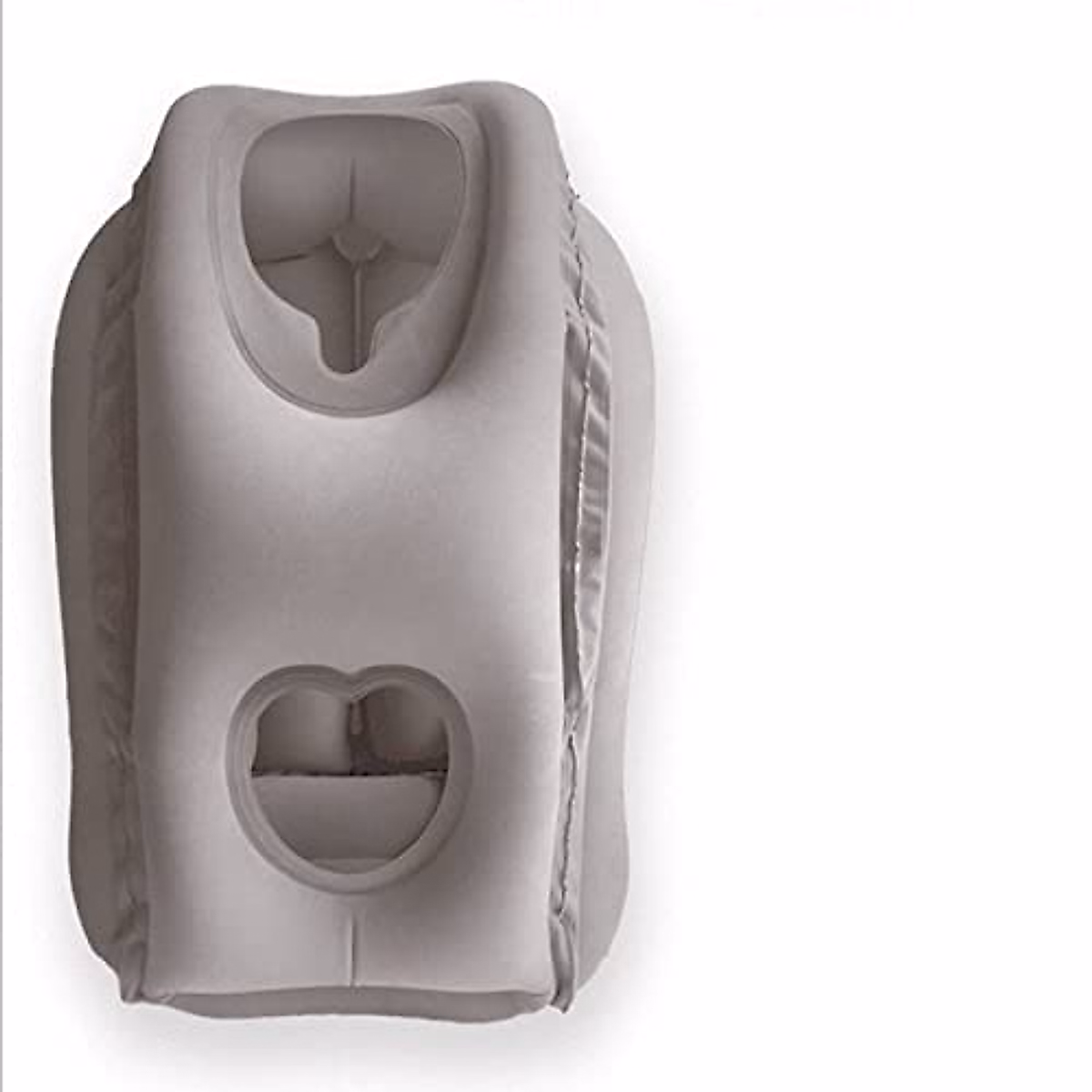 PVC Inflatable Travel Pillow Portable Headrest Chin Support Cushions for Airplane Plane Car Office Rest Neck Nap Pillows,Grey