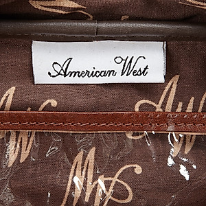 American West Leather Shave Kit/Toiletry Travel Bag - Retro Romance
