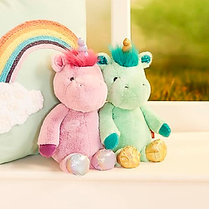 B. toys- B. softies- 12" Plush Blue Unicorn- Stuffed Animal – Soft Unicorn Toy – Washable Toys for Baby, Toddler, Kids- Happy Hues- Sweet Sky-0 Months +