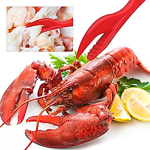 Seafood Tools Set includes 2 Crab Crackers, 2 Lobster Crackers Shellers, 4 Crab Leg Forks/Picks - Nut Cracker Set