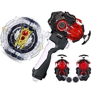 CombatGyro Bay Blades Toy Evolution DB B-192 Greatest Rafael.Ov.HXt Booster Blade Blades Toy Set B-184 LR Launcher Grip Metal Fusion Battling Tops Burst Gaming Toy Gift for Boys Age 4-7 8-12+