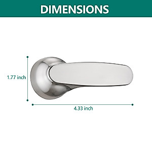 RAINREVIVE Repalcement Shower Handle, Compatible for 1300/1400 Series Tub Faucet for Delta, H79 Single Metal Lever Handle Kit, Brushed Nickel