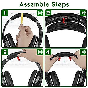 Geekria Protein Leather Headband Pad Compatible with Studio 1.0, Headphones Replacement Band, Headset Head Cushion Cover Repair Part (Black)