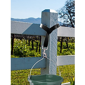 Loaged Adjustable Nylon Bucket Strap （5 Pack）- for Hay Nets, Water Buckets, Hanging Strap,Horse Outdoor Feeders,Heavy Duty Horse Water Feed, 30"