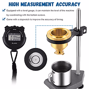Saladulce Viscometer Flow Cup Viscosity Cup Viscometer Ford Cup #4 Flow Viscosity Viscometer for Paint Varnish Lacquer Inks