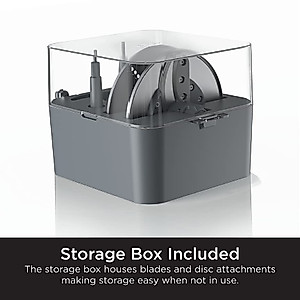 Ninja NF705BRN Professional XL Food Processor, 1200 Peak-Watts. 4 Functions for Chopping, Slicing/Shredding, Purees, Dough. 12-Cup Processor Bowl, 2 Blades/Discs, Feed Chute/Pusher, Storage Box, Black