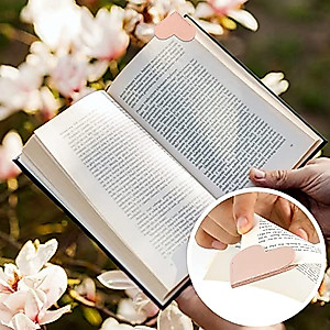 Leather Heart Bookmark,2 pcs Bookmarks for Women,Portable Book Marks Women Gift,Book Accessories for Reading Lover,Cute Handmade Book Reading Gift for Book Lovers