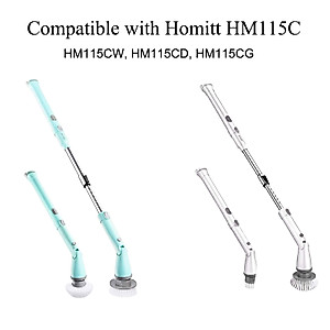 WUKUR Charger for Homitt Electric Spin Scrubber, AC Adapter for Homitt Scrubber HM115C, HM115CW, HM115CD,HM115CG HM204C and More, Replacement Homitt Charger 2 Prong Adapter