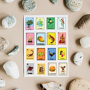 120Pcs Cards Loteria Stickers Pack, Funny Sport Vinyl Waterproof Sticker Decals for Water Bottle,Laptop,Phone,Skateboard,Scrapbooking,Bumper for Kids Teens Adults Fans for Party Supply…