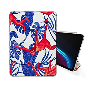Cute Monkey Animal Tropical case Compatible with iPad Mini Air Pro 7.9 8.3 9.7 10.2 10.9 11 12.9 inch Pattern Cover New 2022 2021 Trifold Stand 3 4 5 6 7 8 9 Generation 455 (12.9 Pro 3/4/5 gen)