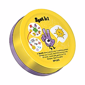 Spot It! Classic Card Game (Eco-Blister)| Matching | Fun Kids for Family Night Travel Great Gift Ages 6+ 2-8 Players Avg. Playtime 15 Mins Made by Zygomatic