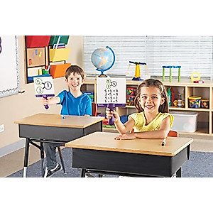 Learning Resources Double-sided Number Bonds Write-and-Wipe Answer Boards, Classroom Accessories, Set of 5, Ages 5+