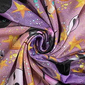 Donsonny Baby Blanket for Boys Girls Soft Minky with Double Layer Dotted Backing, Halloween Printed 30 x 40 Inch Receiving Blanket (Halloween bat)