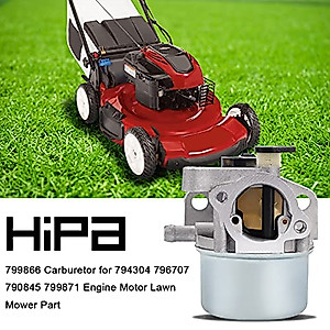 HIPA 799866 Carburetor for Briggs and Stratton 794304 796707 790845 799871 Engine Motor Lawn Mower Toro 190CC Walk Behind Lawn Mower