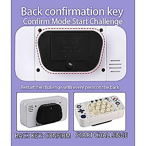 Whisary Puzzle Pop Light Up Game Fidget Travel Games /Travel Sensory Fidget Toys Popular Handheld Games for Teenagers Anti Anxiety Autism Relief Birthday Party Gift (Game Console-B)