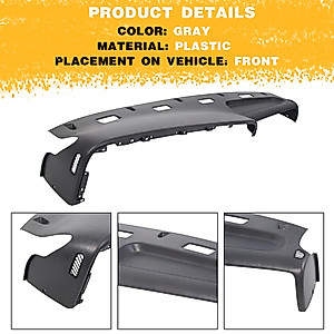 KUAFU Dash Replacement Compatible with 1994-1997 Dodge Ram 1500 2500 3500 Gray Top Dash Panel Cover Dashboard Replace for Part Number # 5EY72RC8