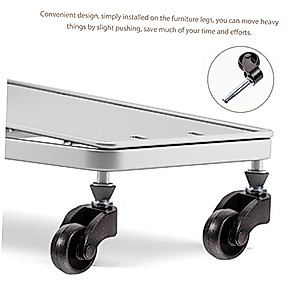 MAGICLULU 12 Pcs Desk Chair Rod Wheel Office Chair Caster Wheels Office Chair Replacement Wheel Heavy Duty Castors Office Chair Wheels for Wood Floors Zinc Alloy Universal Computer Chair